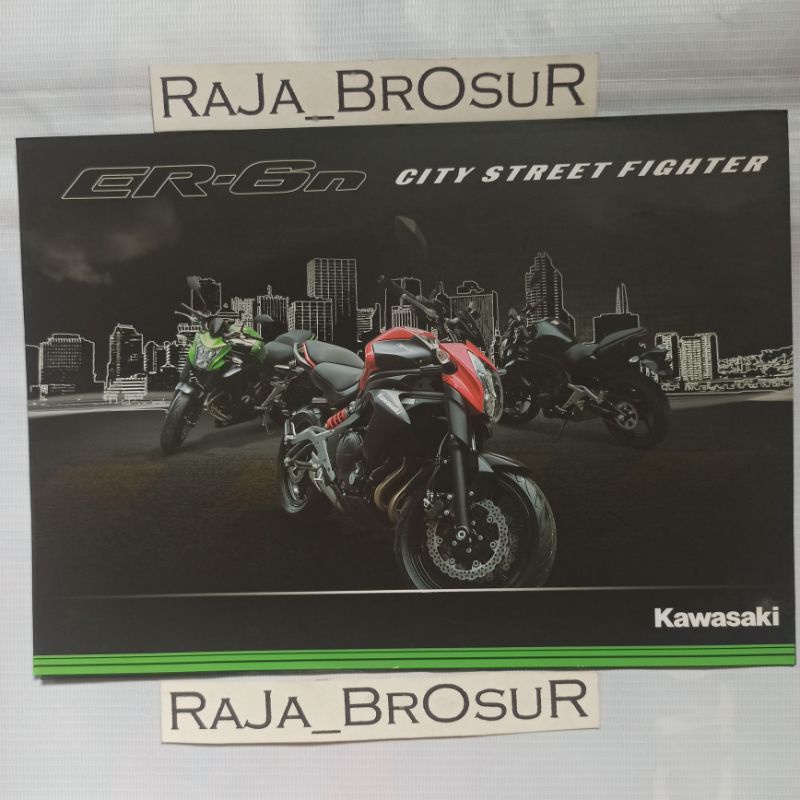 Jual Poster brosur katalog leaflet Kawasaki ER6N/Kawasaki ER 6N 2012 | Shopee Indonesia