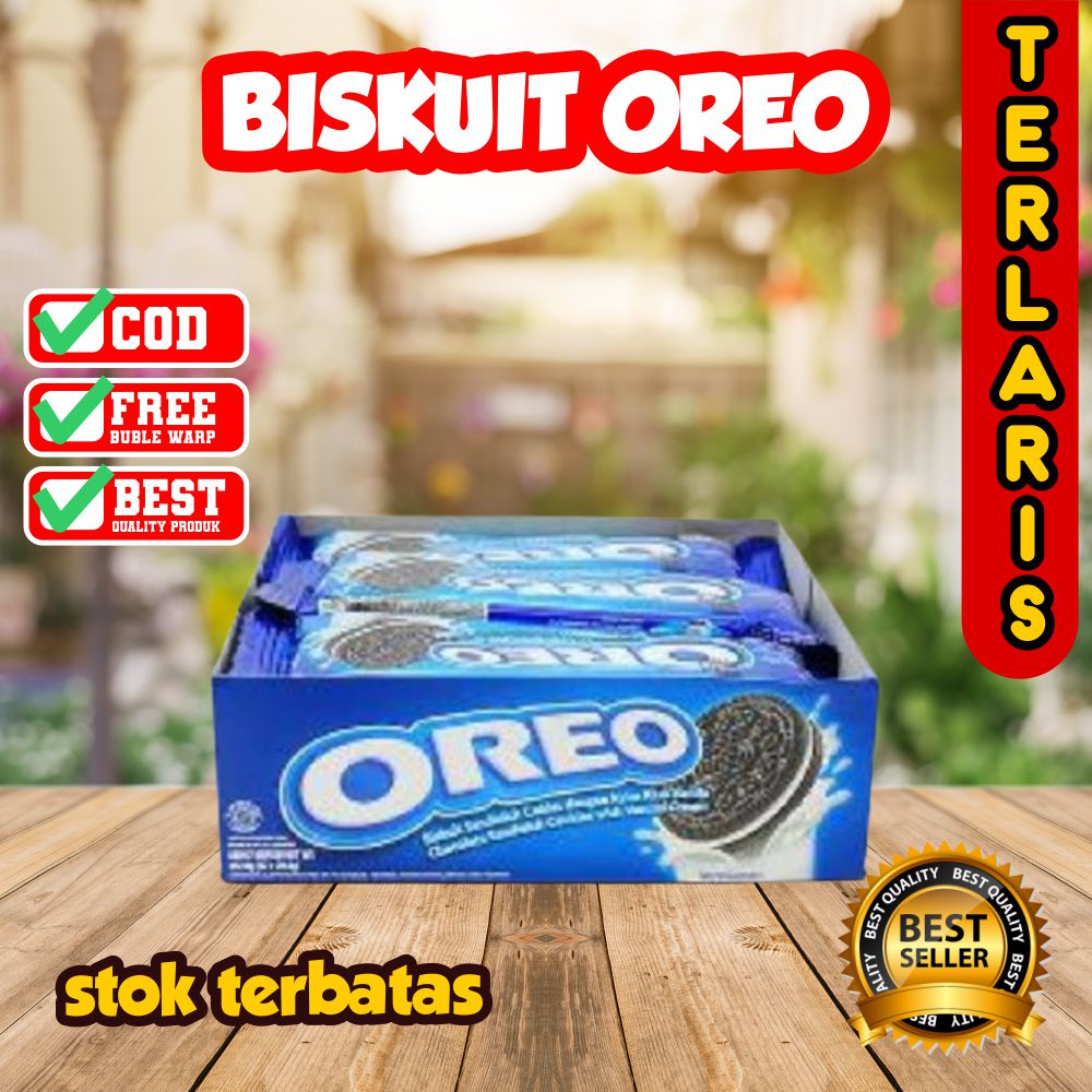 Jual BISKUIT OREO ISI 4 COKLAT STRAWBERRY ORIGINAL BOX ISI 12 PCS OREO ...