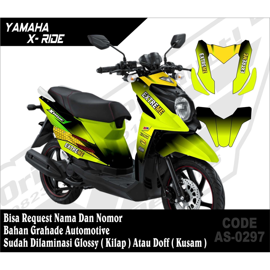 Jual 0297 DECALS STIKER FULLBODY7 CUSTOM MOTOR X-RIDE / variasi sticker ...