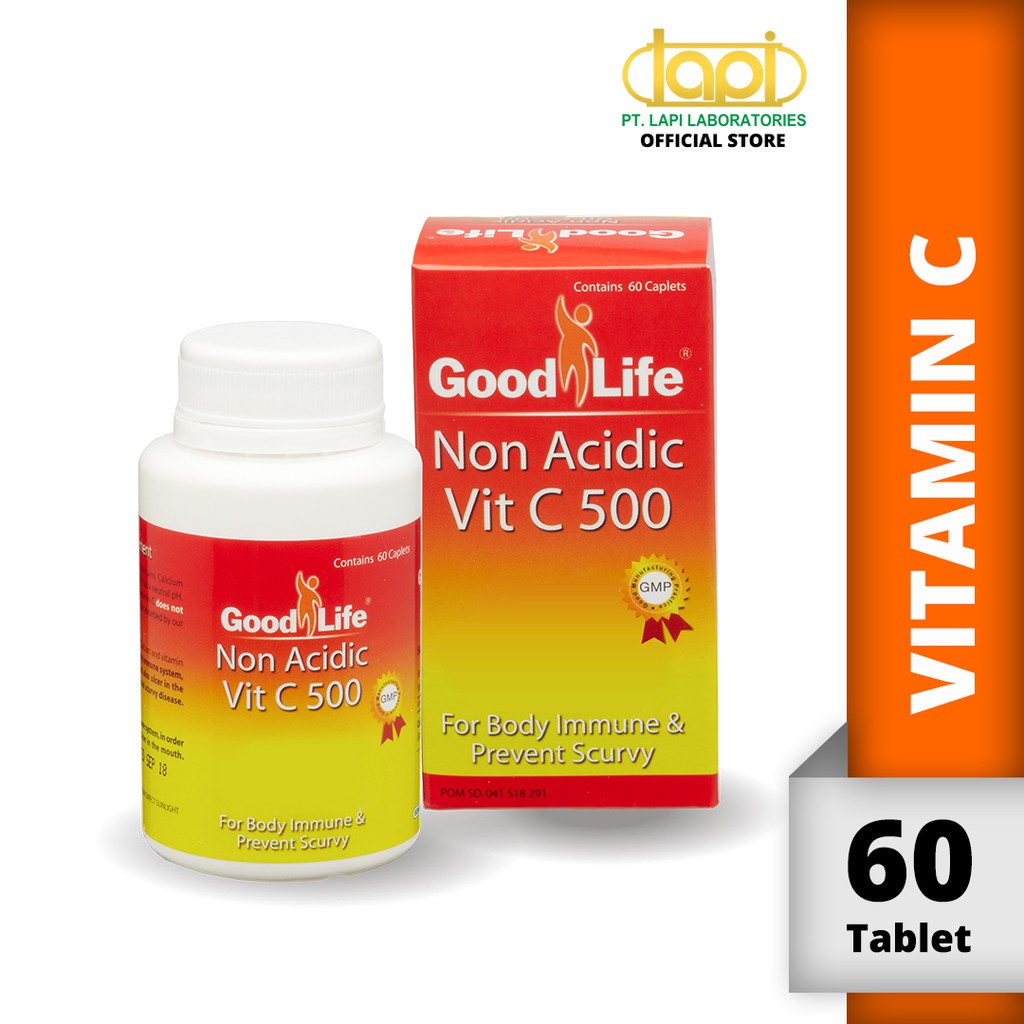Jual Good Life Vit C 500 Non Acidic - Botol isi 60 Tablet ...