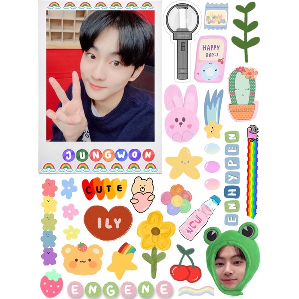 Jual Stiker ENHYPEN Cute Aesthetic ( Sudah Cutting ) Jay Sunghoon Heeseung Sunoo Jake Jungwon ...