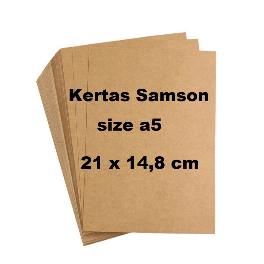 Jual Kertas Samson Coklat 80 gram size A5 Kertas Untuk Packing | Shopee ...