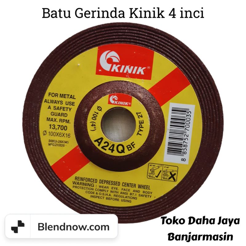 Jual Batu Gerinda Kinik 4 inci (Grinding Wheel)/ gurinda | Shopee Indonesia