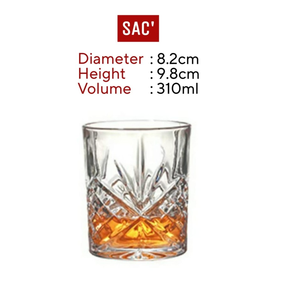Jual 𝙎𝘼𝘾' Rhone Whiskey Glass Gelas Kaca Gelas Whisky Wine Beer Gelas ...