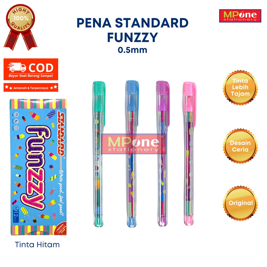 Jual Pena Standard / Pulpen Standard Funzzy / Pen - Funzzy 0.5 MM ...