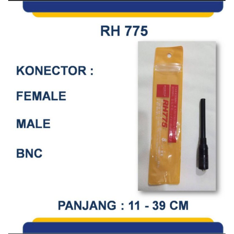 Jual ANTENA DIAMOND RH 775,Superstik Super stik stick Baofeng Dual band pendek tarik RH775 VHF ...