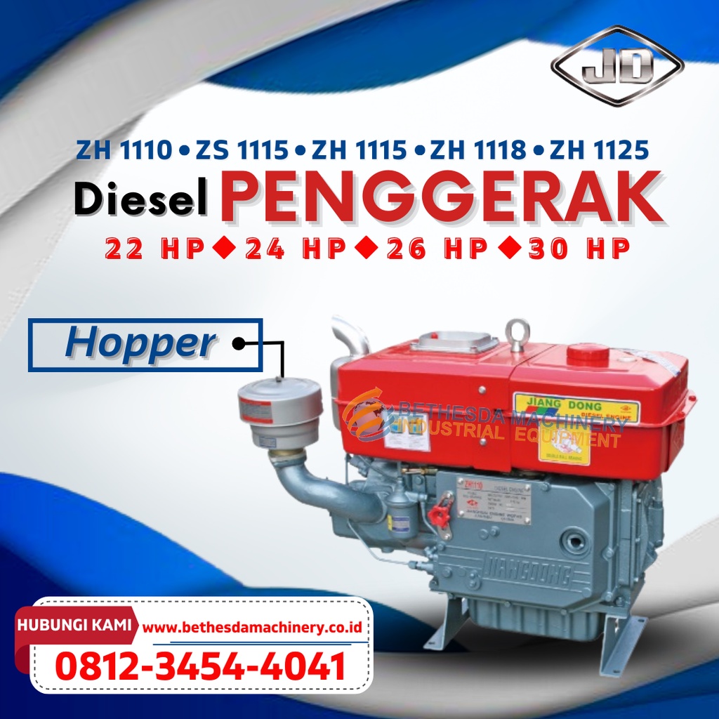 Jual Mesin Penggerak diesel 22 Hp Jiangdong 24 Pk / engine Hopper 26 HP | Shopee Indonesia