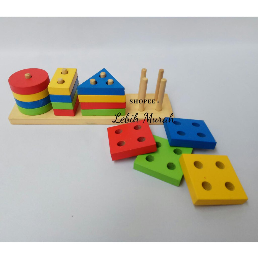 Jual Basic shape Mainan Edukasi Anak 4/4 Montessori Toy | Shopee Indonesia
