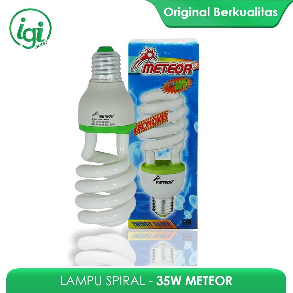 Jual LAMPU HEMAT ENERGI SPIRAL METEOR 35W/ SPIRAL BULB METEOR 35W/ BOHLAM SPIRAL 35W | Shopee ...