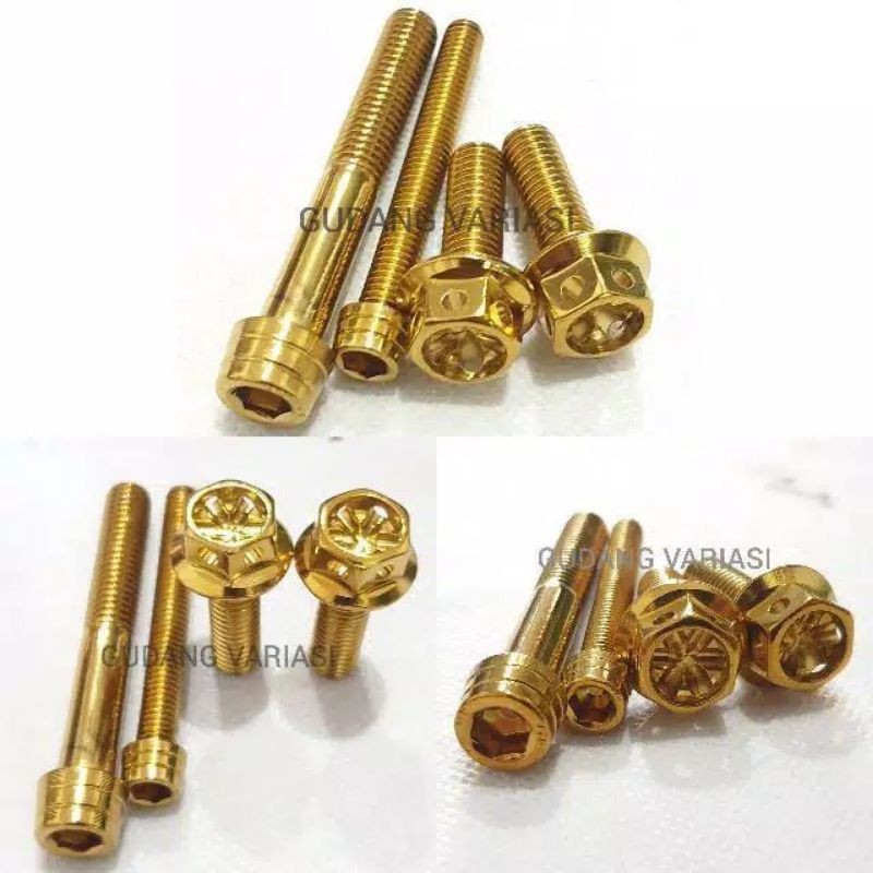 Jual Baut Kaliper Probolt kerucut Thailand baut kaliper dan breket tabung shock | Shopee Indonesia