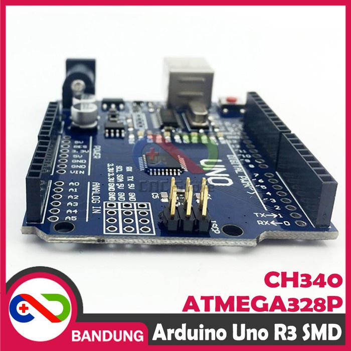 Jual Arduino UNO R3 ATmega328P CH340 | Board Development SMD/DIP PU dengan Kabel Data / Non ...