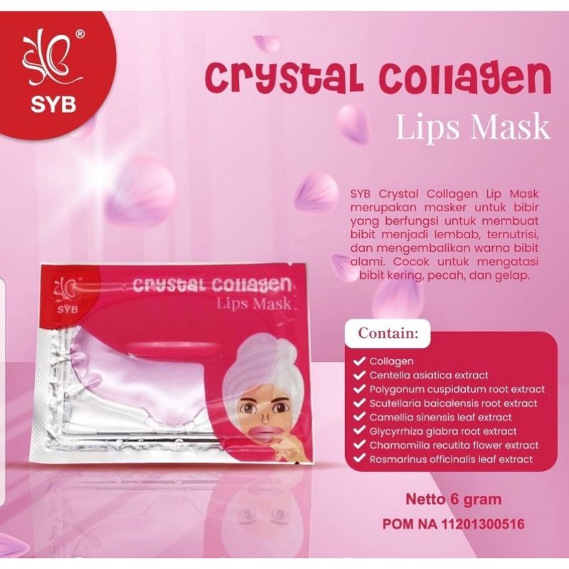 Jual SYB Crystal Collagen Lips Mask / Masker Bibir | Shopee Indonesia