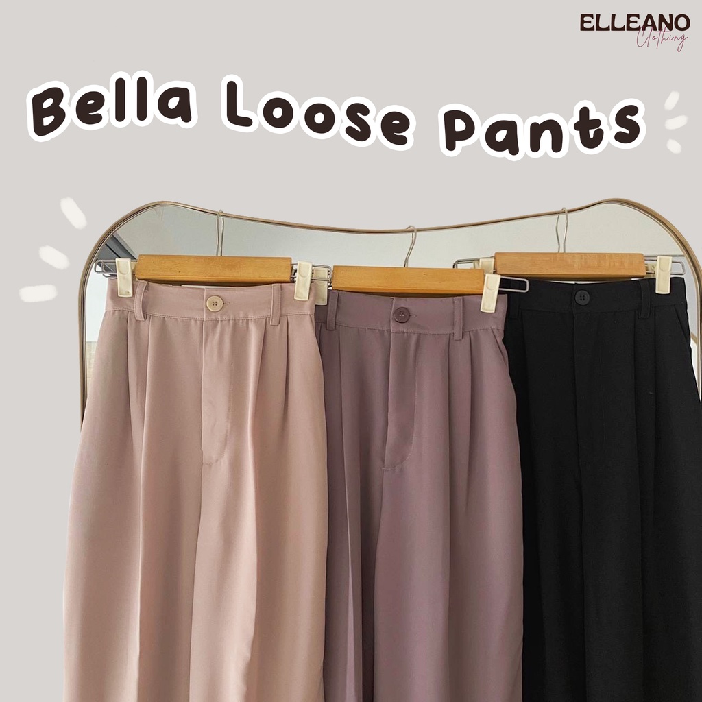 Jual ELLEANO | Bella Pants - Loose Pants Anti Kusut - Celana Highwaist ...