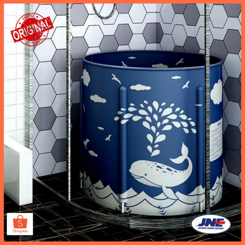 Jual [ORI]Bak Mandi Portable | Kolam Renang Anak Bath Tub Lipat Kolam ...