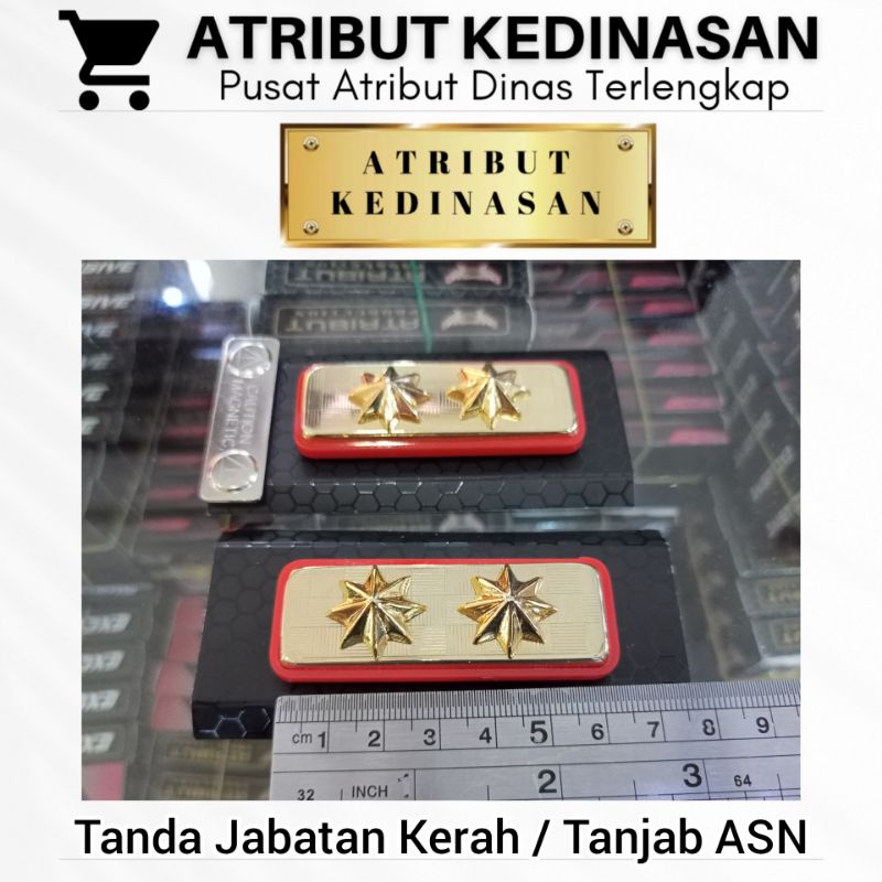 Jual TANJAB KERAH 4B TANDA JABATAN ASN PNS ESELON 2 | Shopee Indonesia