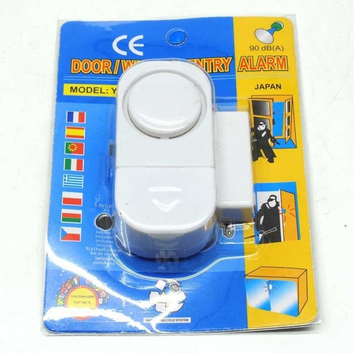 Jual Alarm Pintu Keamanan Jendela Rumah Kantor Toko Wireless Magnet ...