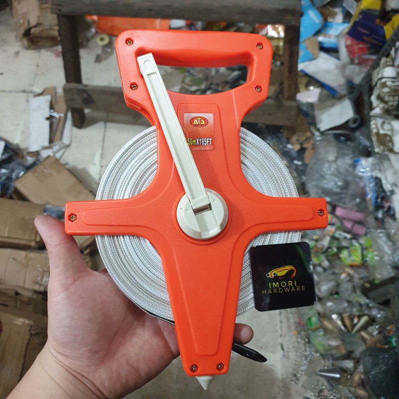 Jual ATS Meteran Terbuka 30 50 100 m Roll Tancap Tanah Tanam Fiber Gulung Rol | Shopee Indonesia