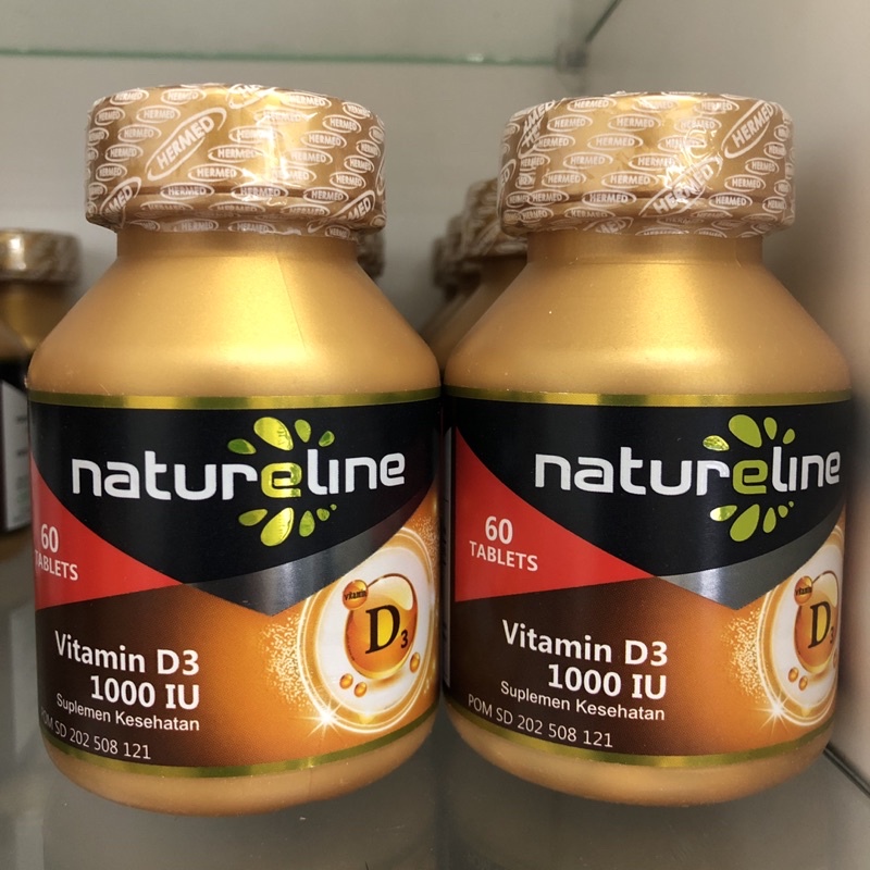 Jual natureline vitamin D3 1000iu tab@60 | NATURELINE VITAMIN D3 400iu ...