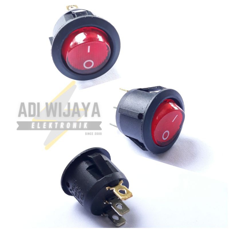 Jual Saklar Bulat On-Off 3 Kaki AC-DC | Shopee Indonesia