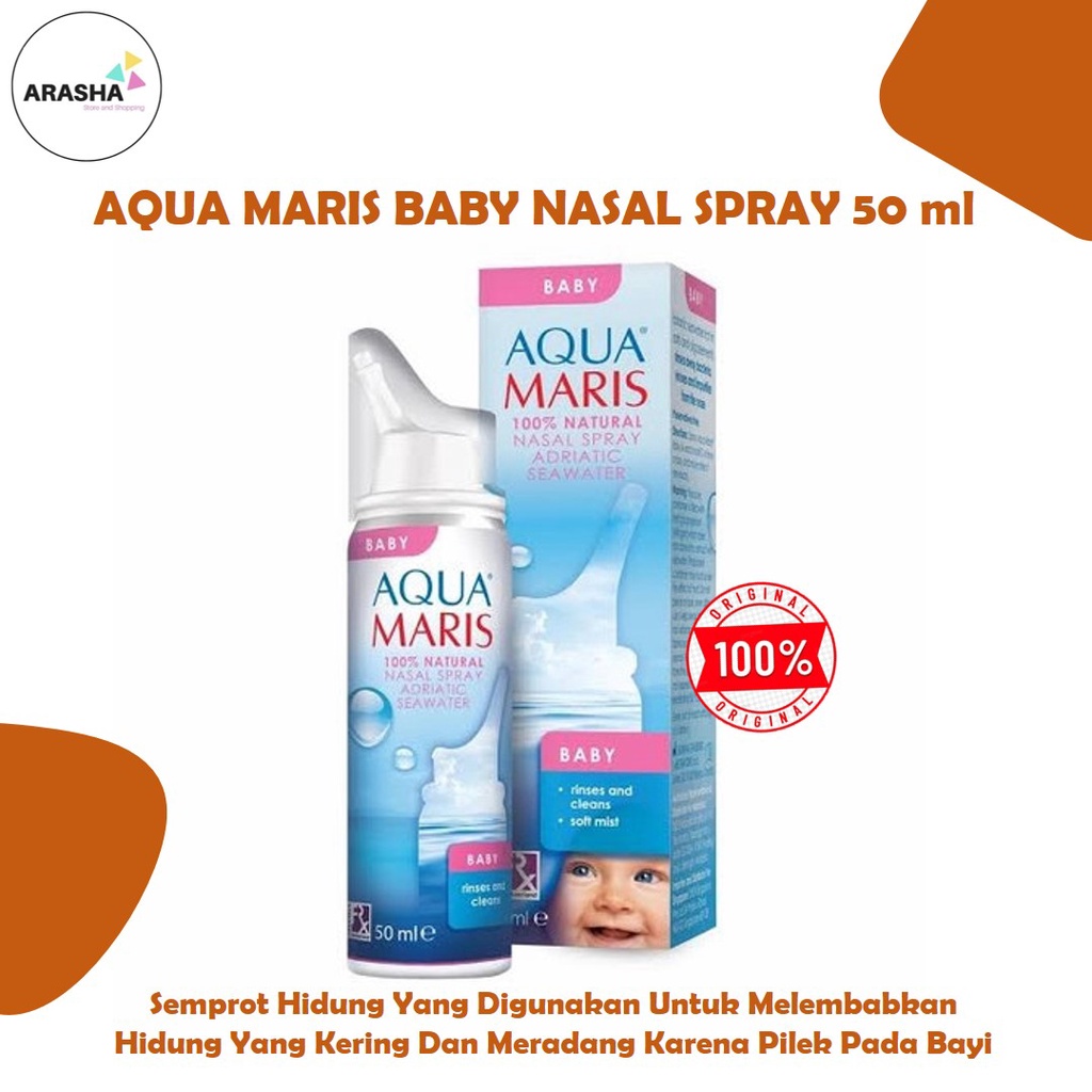 Jual AQUA MARIS BABY NASAL SPRAY 50 ML semprot hidung bayi karena pilek ...