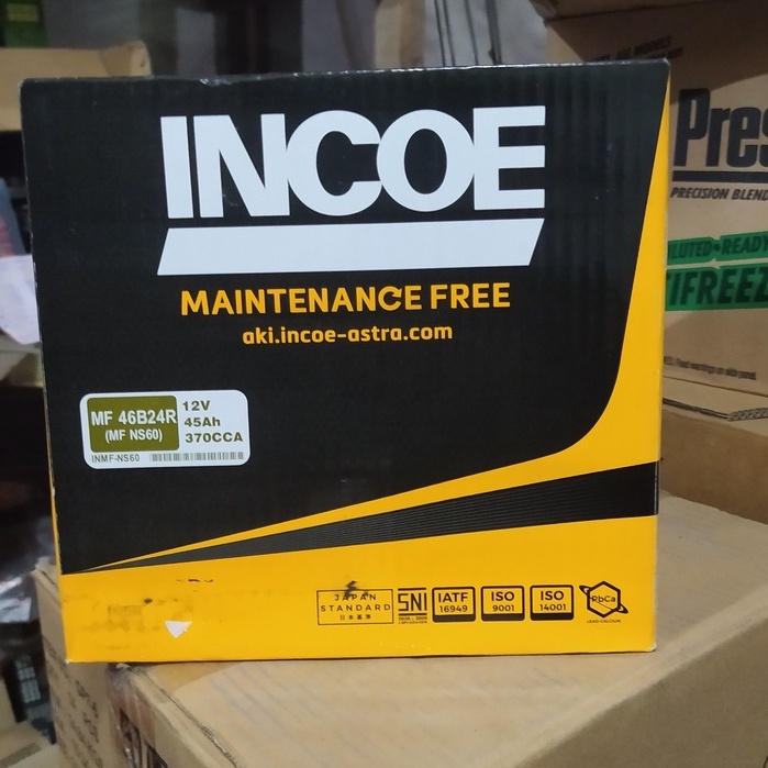 Jual INCOE MF NS60 NS60L NS60LS 12V 45Ah Standard Jepang aki mobil bandung | Shopee Indonesia