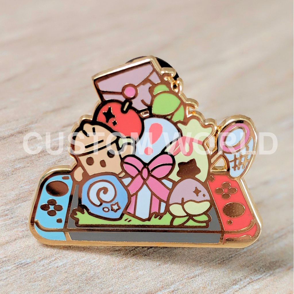 Jual CUSTOM PIN LOGAM METAL / PIN BADGE / BROS / PIN ENAMEL ukuran 3cm ...