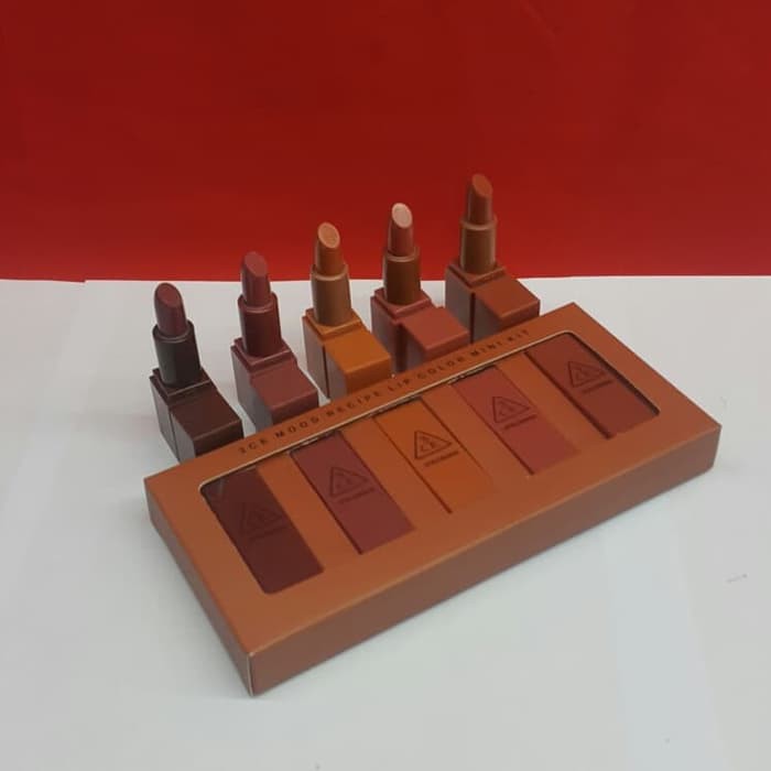 Jual ey210 LIP COLOR MINI KIT 3CE MOOD RECIPE | Shopee Indonesia