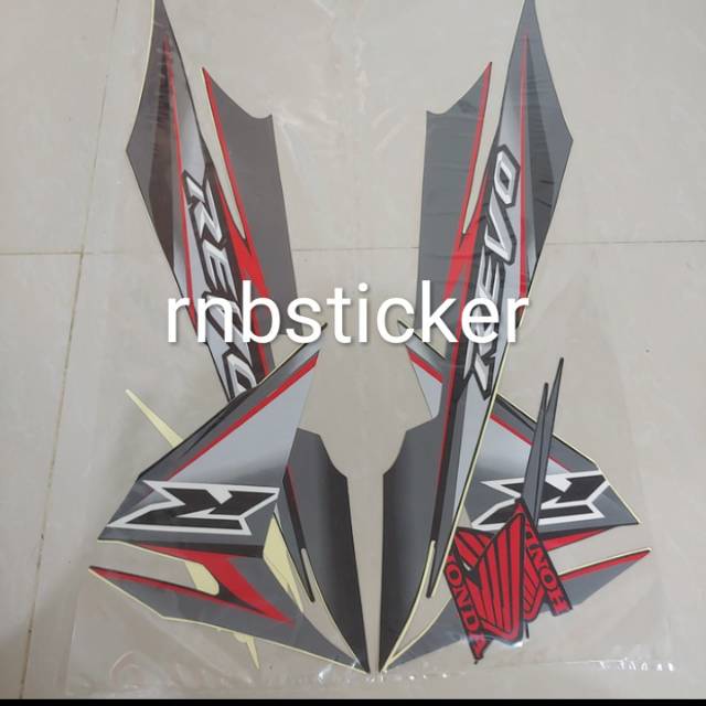 Jual Stiker striping stripping motor honda revo 2008 hitam | Shopee ...