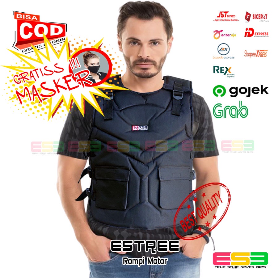 Jual Rompi Motor Anti Angin Rompi Motor Pelindung Dada Rompi Motor Pria ...