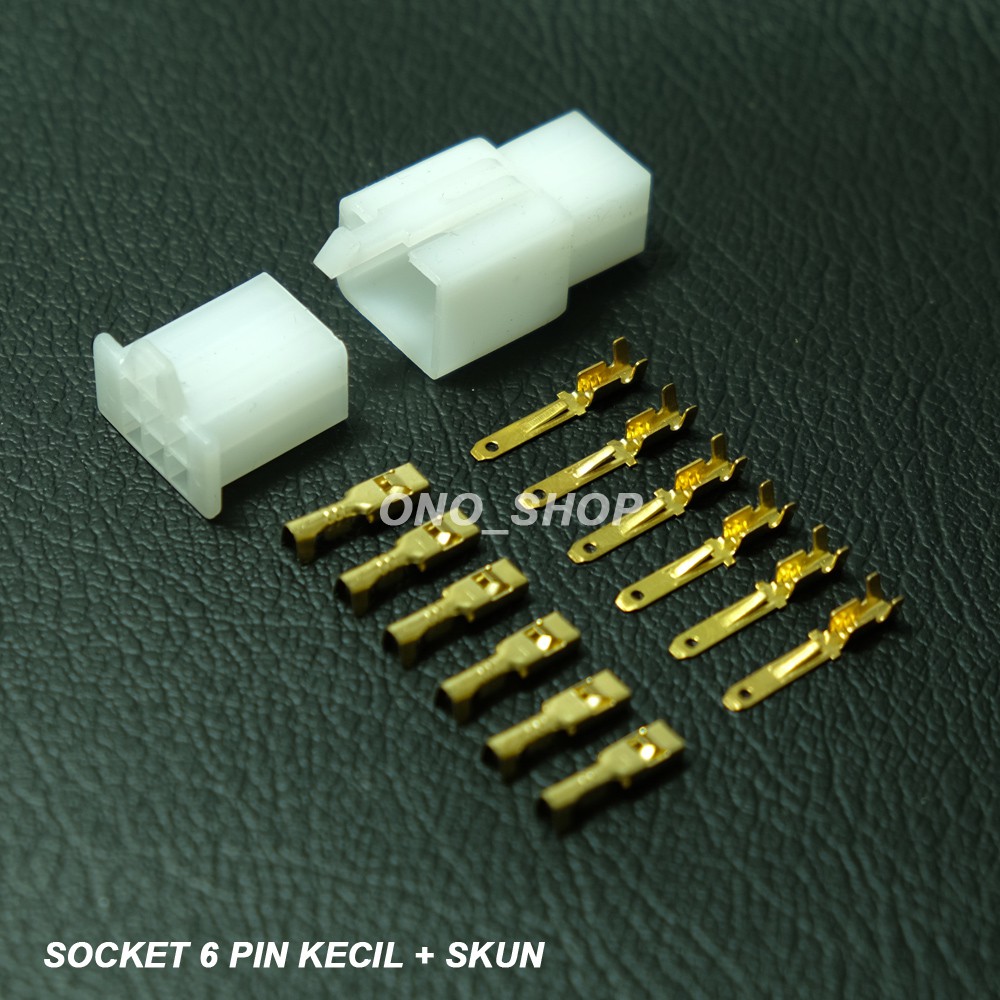 Jual Socket Kabel 6 Pin Kecil ( Set + Skun ) | Shopee Indonesia