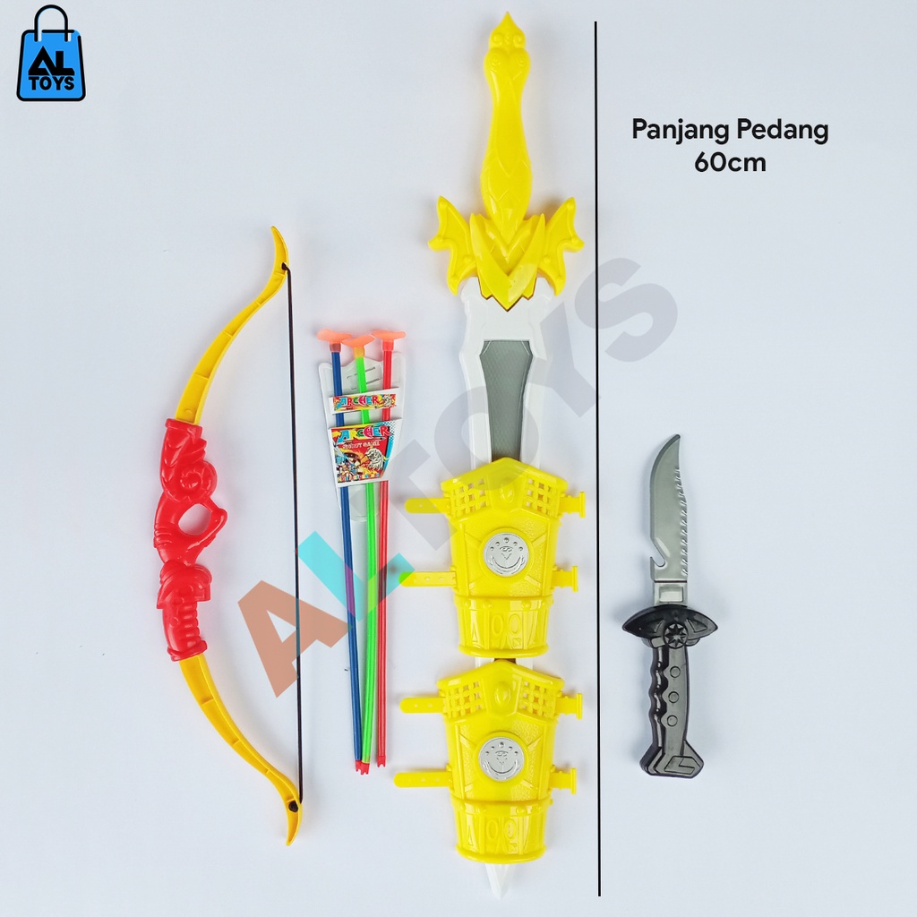 Jual MAINAN PEDANG / PANAH PANAHAN PELURU KOP SET BESAR 60cm MAINAN ...