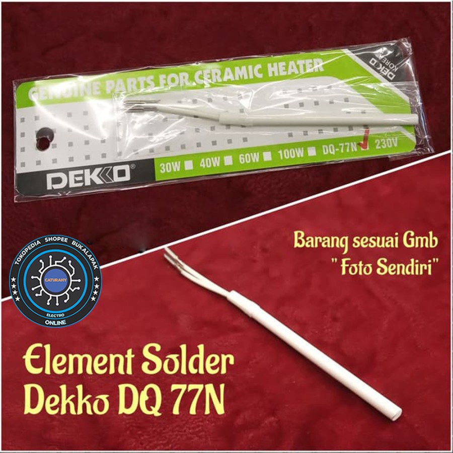 Jual Elemen Solder dekko DQ 77N 20 - 200 watt 77 N element | Shopee ...