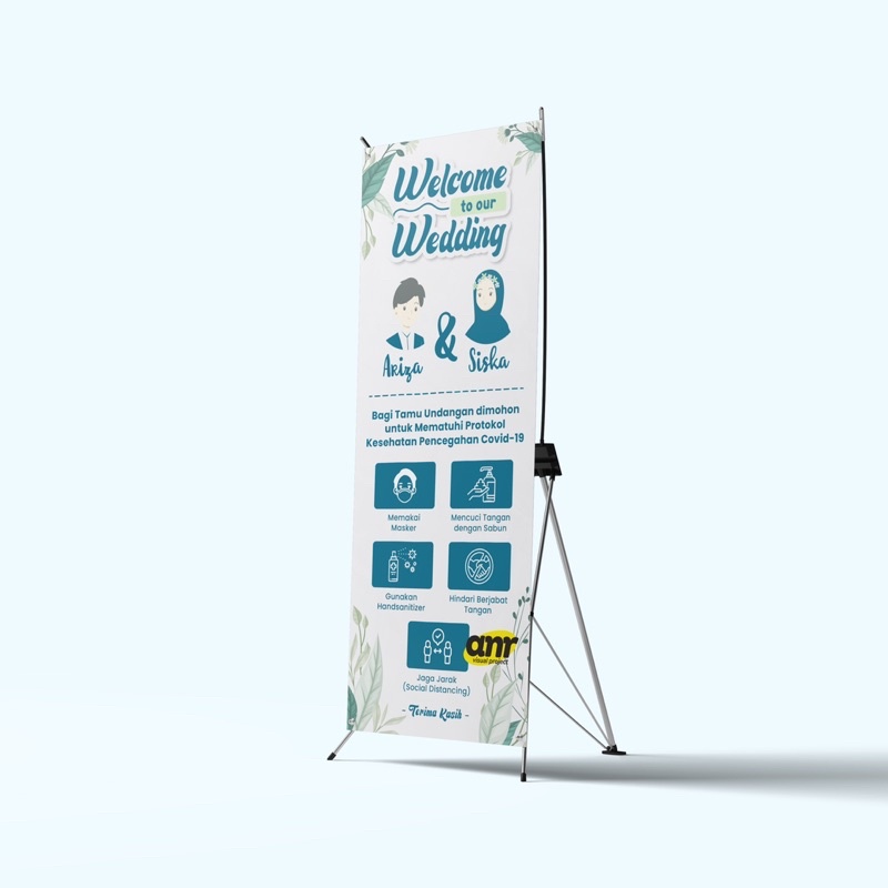 Jual PROMO !!!! Spanduk / Banner / MMT Prokes Wedding Protokol ...