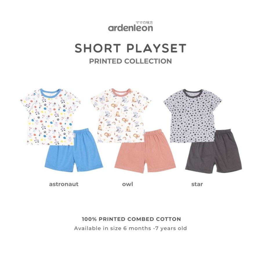 Jual Ardenleon Short Playset Printed Collection (Baju Setelan Bayi Anak ...