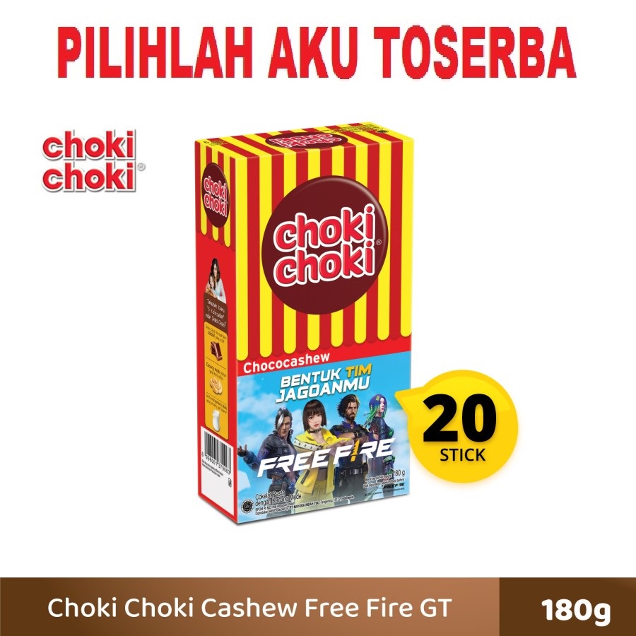 Jual Choki Choki Choco Cashew - 1 box isi 20 pcs (HARGA 1 BOX) | Shopee ...