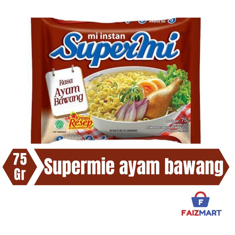 Jual Supermie ayam bawang 75gr | Shopee Indonesia