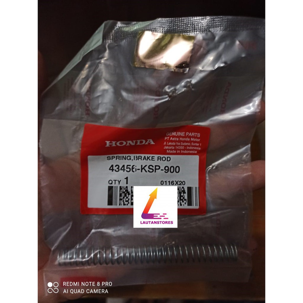 Jual 43456-KSP-900 PER TIANG REM PER KAWAT REM MEGAPRO MONOSHOK VERZA ...