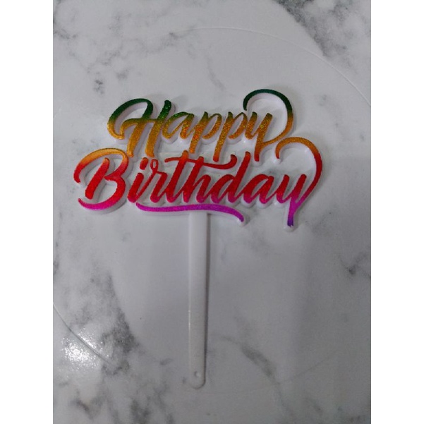 Jual TOPPER HBD RAINBOW SEDANG | Shopee Indonesia