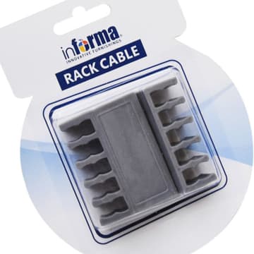 Jual INFORMA RACK CABLE MANAGEMENT Organizer Kabel Rak 2 Pcs - Abu-abu ...