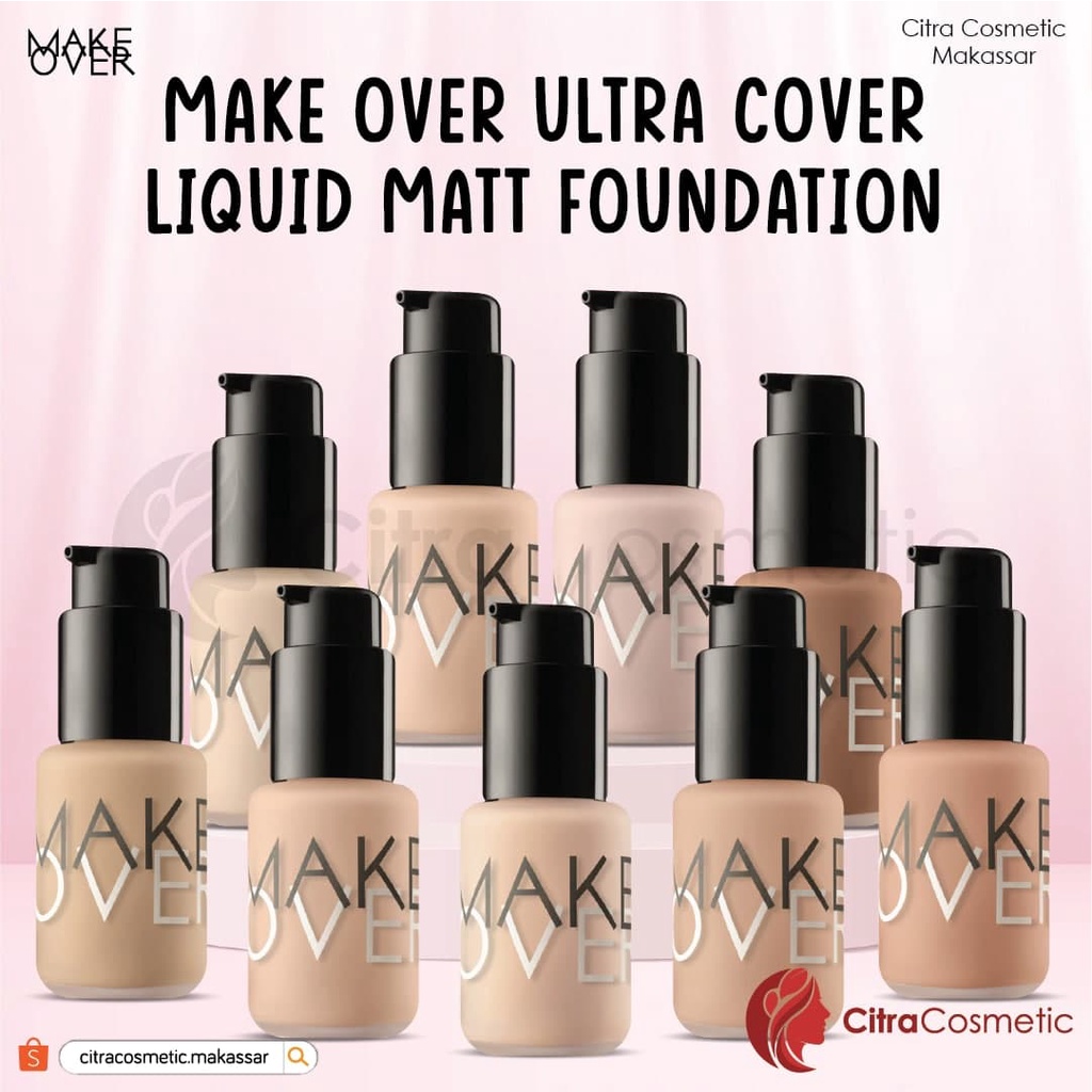 Jual ️CitraCosmetic ️ Make Over Ultra Cover Liquid Matte Foundation 33 ...