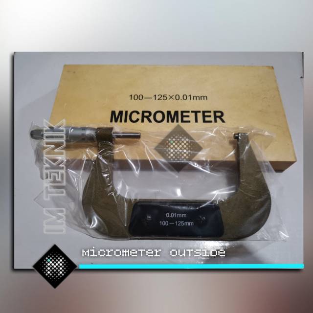Jual Outside Micrometer Jarak 100 - 125 x 0.01 Mikrometer Luar | Shopee ...