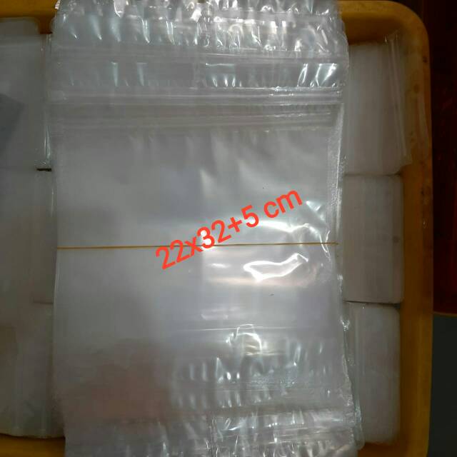 Jual Plastik Bening Berdiri 22x32cm isi 100pcs Standing Pouch ...