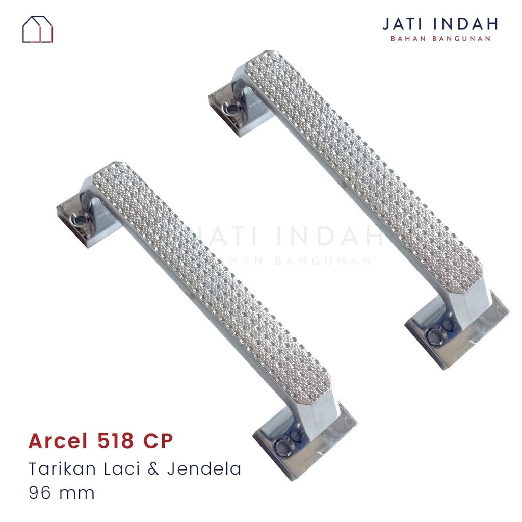Jual ARCEL 518-96mm Tarikan Laci Lemari Kabinet Jendela Stainless ...