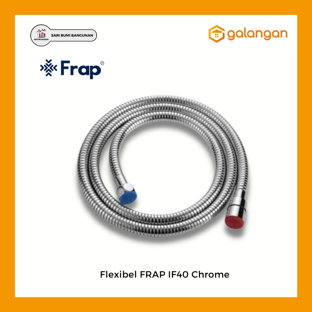 Jual SELANG SHOWER FRAP IF40 CHROME 150CM | Frap Flexible Stainless | Shopee Indonesia