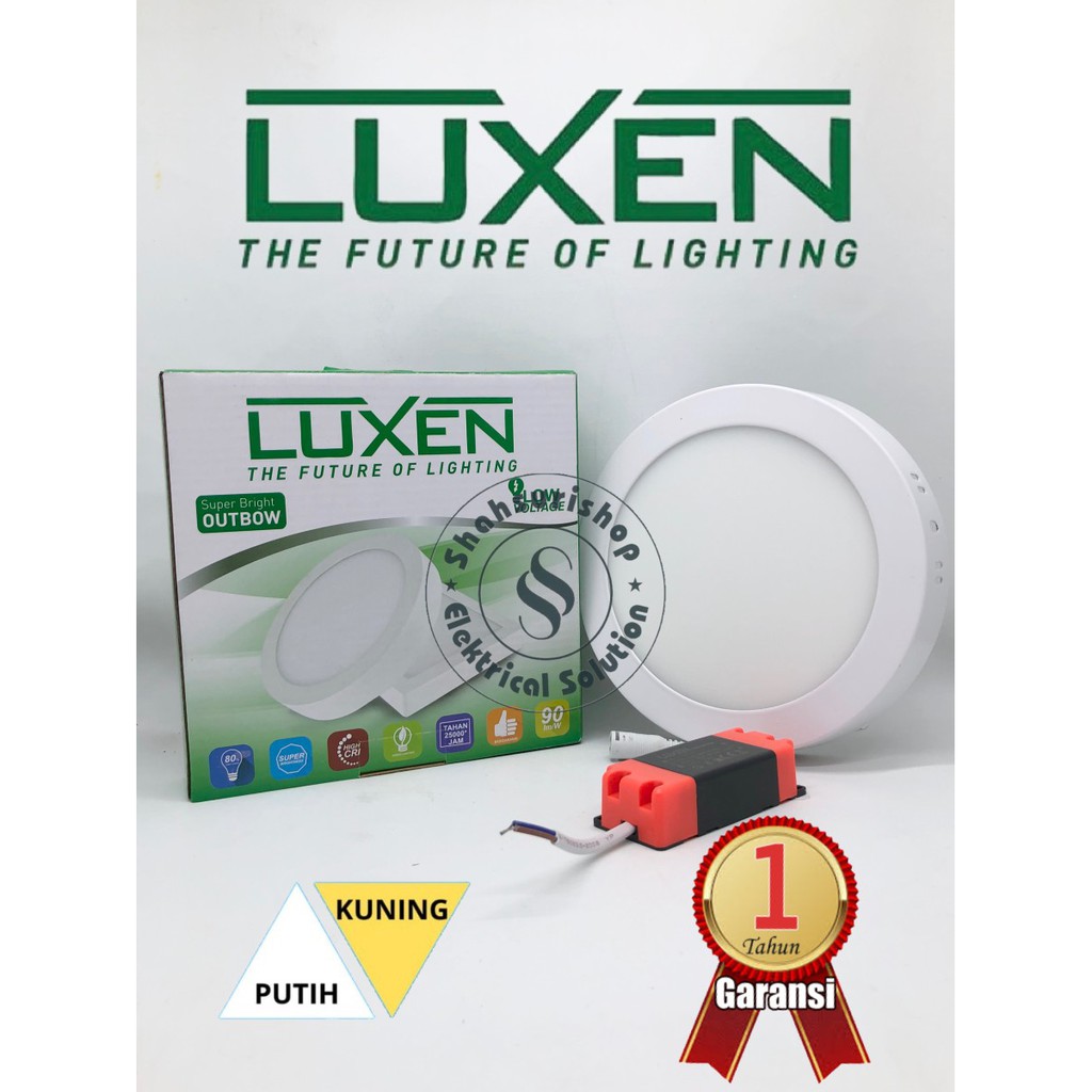 Jual LAMPU LUXEN LED PANEL DOWNLIGHT OUTBOW BULAT OB 12W 12 WATT ...