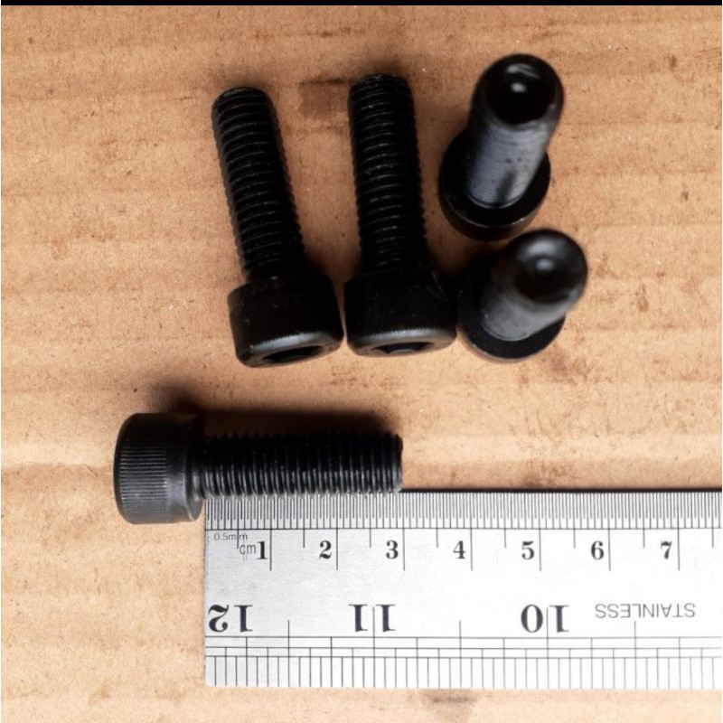 Jual BAUT L M10X30 BAJA M10 X 30 HITAM PANJANG 3CM KUNCI L8 L 8 HEX ...