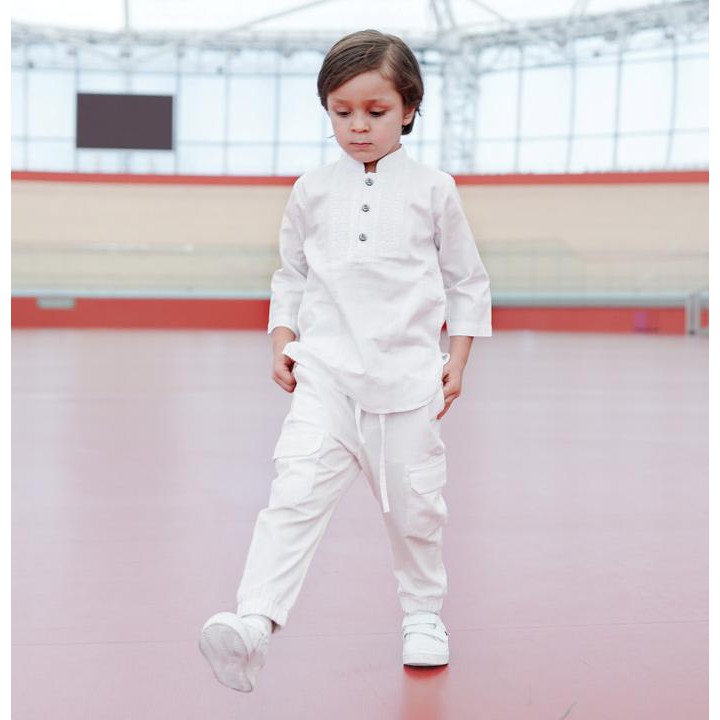 Jual baju koko alachwan NAZMA WHITE KIDS bisa couple ayah dan anak - 8 ...