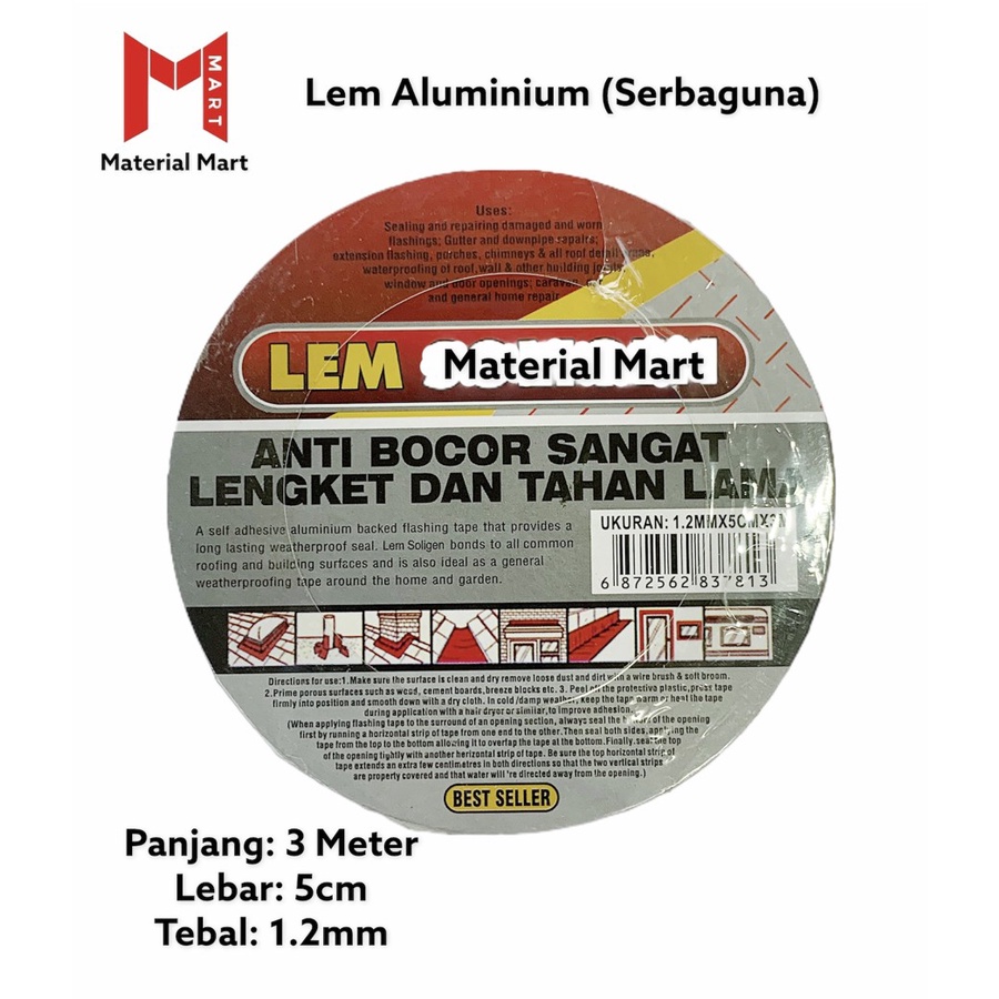 Jual Lakban Serbaguna Anti Bocor | Lem Aluminium Perekat Talang Anti ...