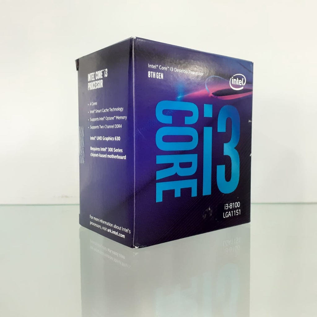 Jual PROCESSOR CORE i3 8100 3,6 GHz Coffee Lake LGA 1151 4 CORE GEN 8 CPU BOX NEW | Shopee Indonesia