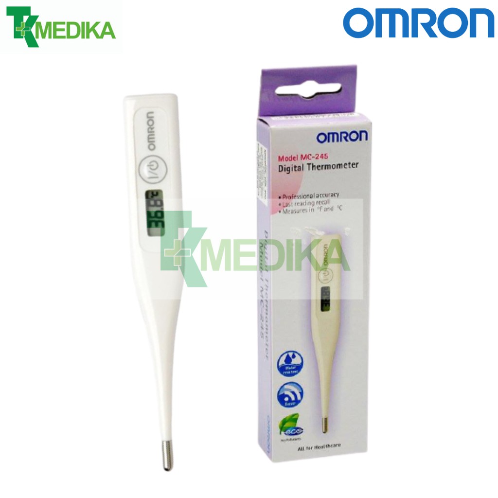 Jual Termometer Digital Alat Ukur Suhu Tubuh Omron MC 245 | Shopee ...